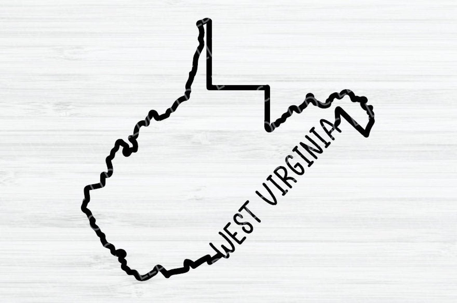 West Virginia Outline SVG. West Virginia Svg. West Virginia - Etsy