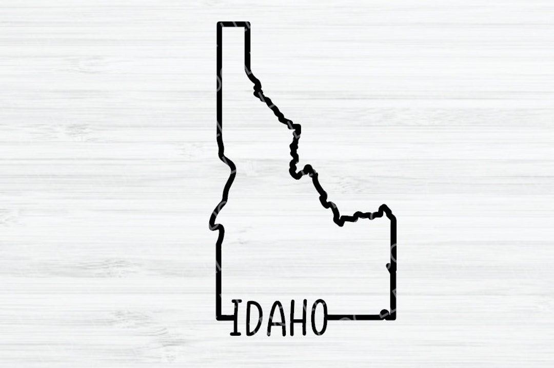 Idaho Outline SVG. Idaho Vector File. Idaho Design. Idaho State Digital ...
