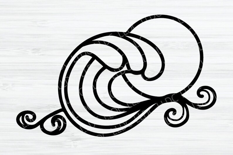 Olas y sol svg / Amanecer svg / Olas svg / Verano svg / Día de - Etsy ...