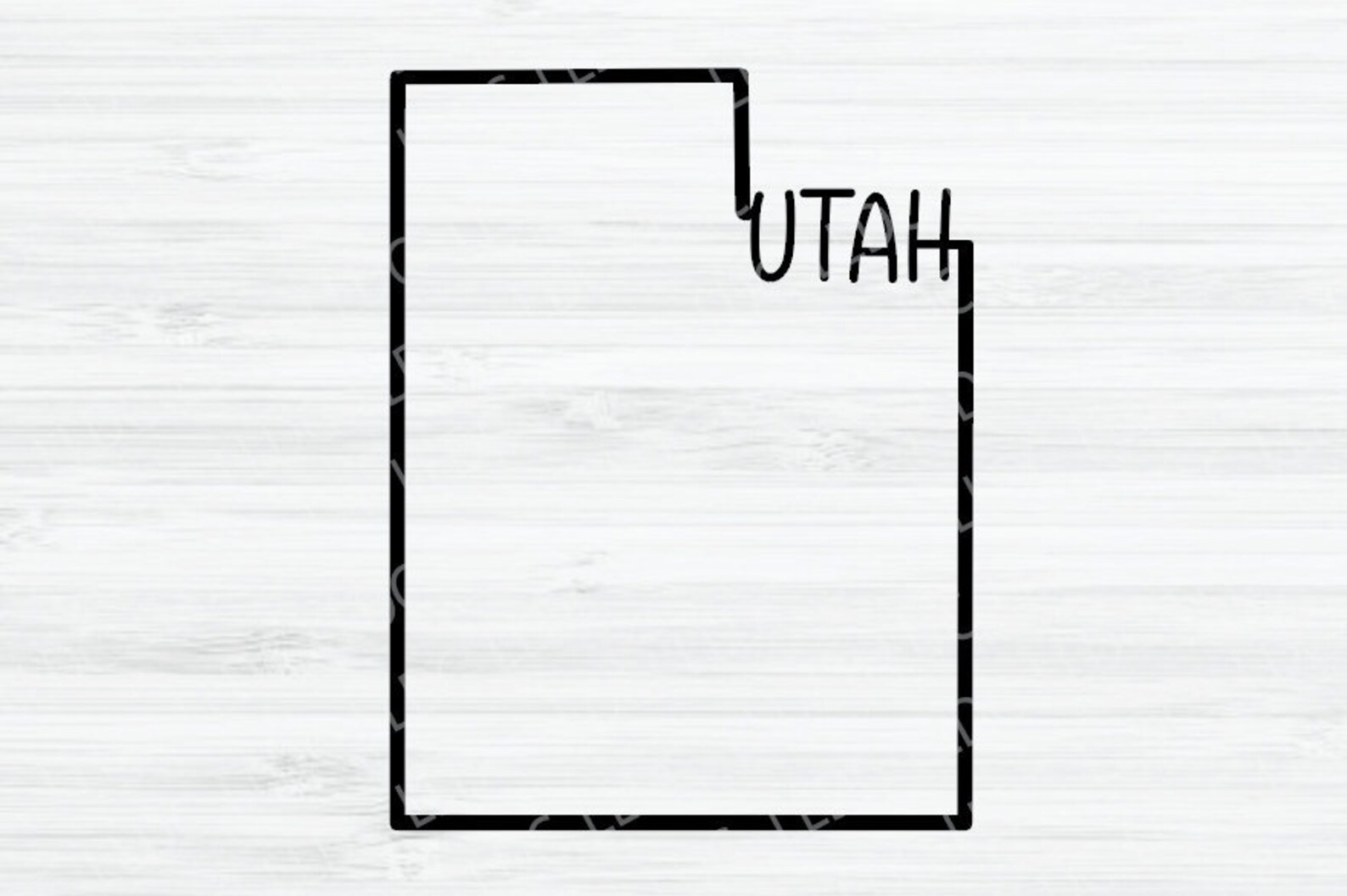 Utah Outline SVG. Utah Svg. Utah Vector File. Utah State | Etsy