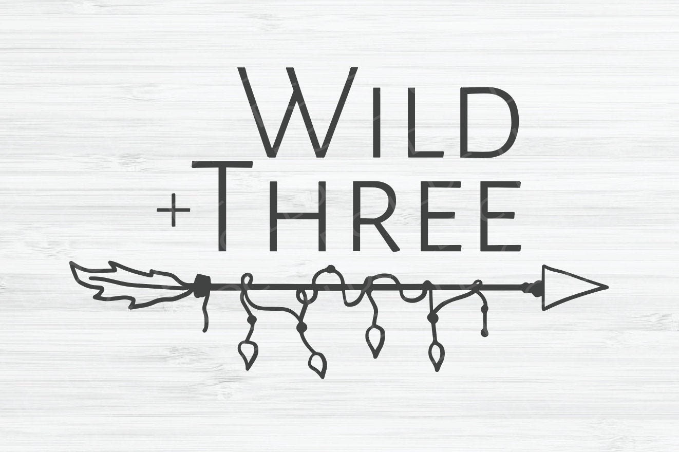 Wild and three SVG Three year old Birthday svg 3rd birthday | Etsy