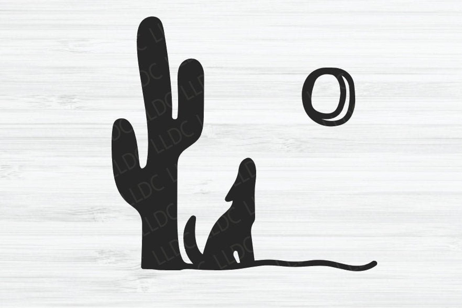 Wolf Svg | Wolf and Cactus Svg | Desert Svg | Adventure Svg | Howling ...