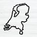 Netherlands Outline SVG, Netherlands Plain Outline, Netherlands Cursive ...