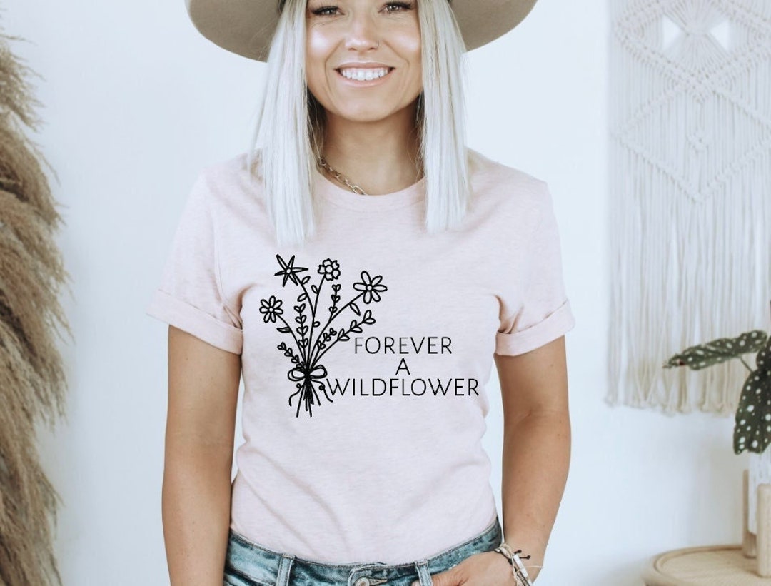 Forever a Wildflower Svg, Wild Child SVG, Botanical Svg, Cute Flower ...