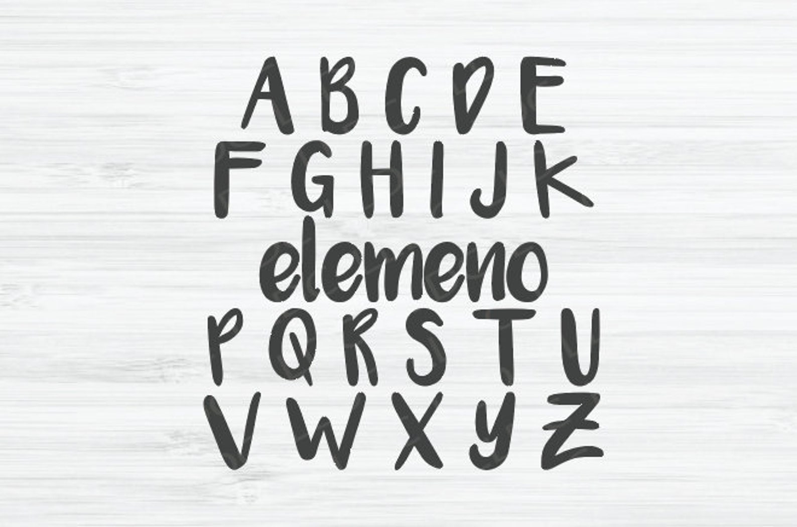 Alfabeto svg png elemeno svg Alfabeto divertido svg - Etsy México