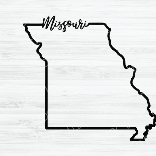 Cut File Missouri SVG Missouri State SVG Cricut Missouri Outline MO Svg ...