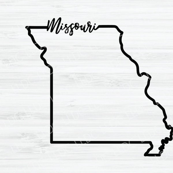 Missouri Outline Svg - Etsy