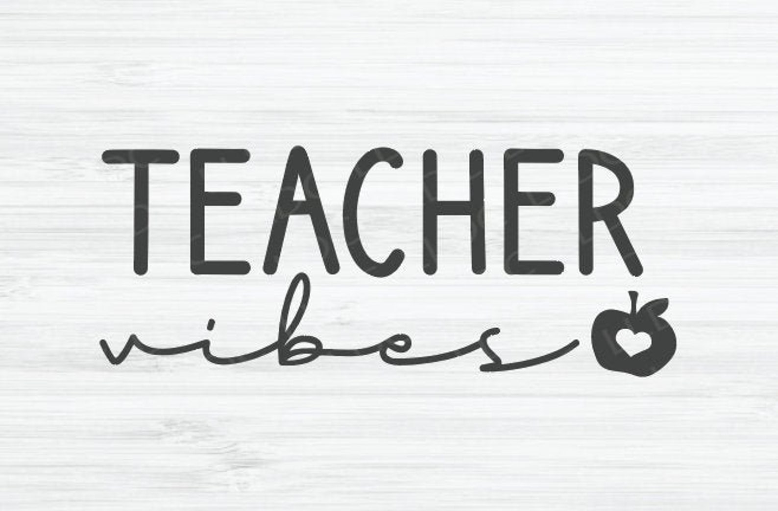 Teacher Vibes Svg Png Teacher Svg New School Year Svg Apple - Etsy