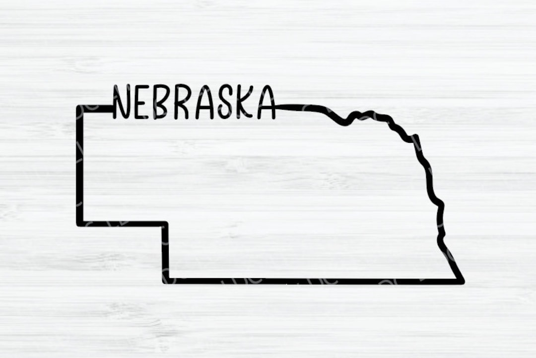 Nebraska Outline SVG. Nebraska Vector File. Nebraska Design. Nebraska ...