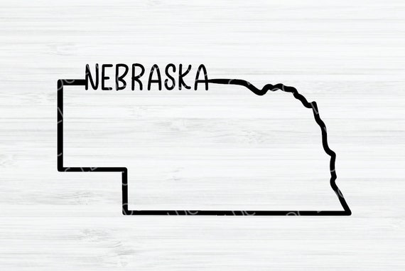 Nebraska outline SVG. Nebraska Vector File. Nebraska design. | Etsy