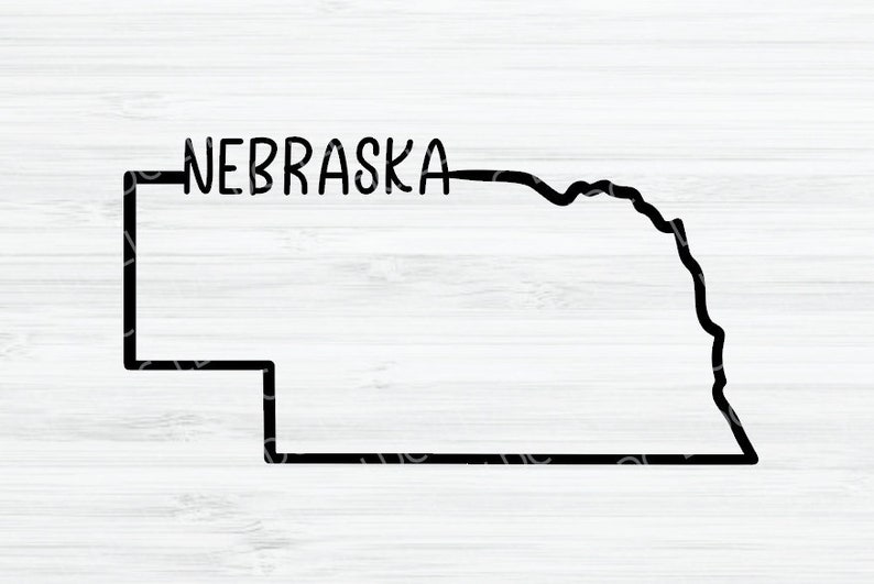 Nebraska Outline SVG. Nebraska Vector File. Nebraska Design. Nebraska ...