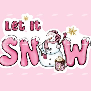 Printable Pink Christmas Digital Sticker Bundle, Digital PNG Stickers ...