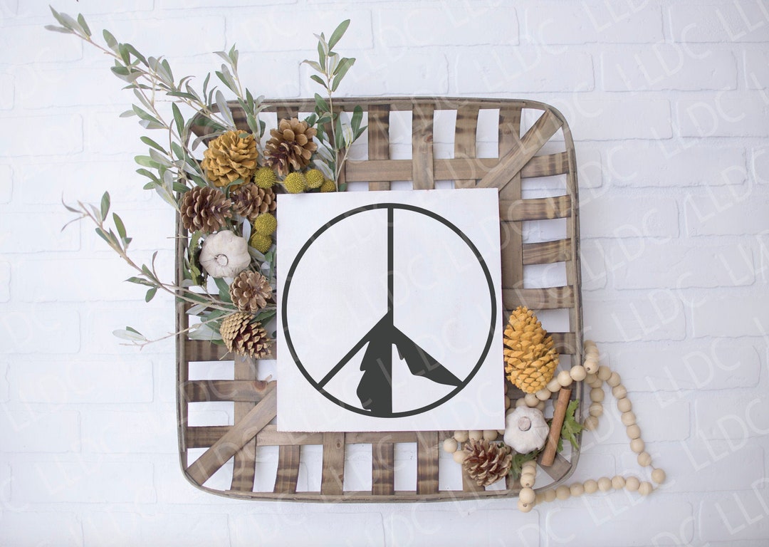 Peace Sign Mountain SVG File | Peace Svg | Outdoors Svg | Camping Svg ...