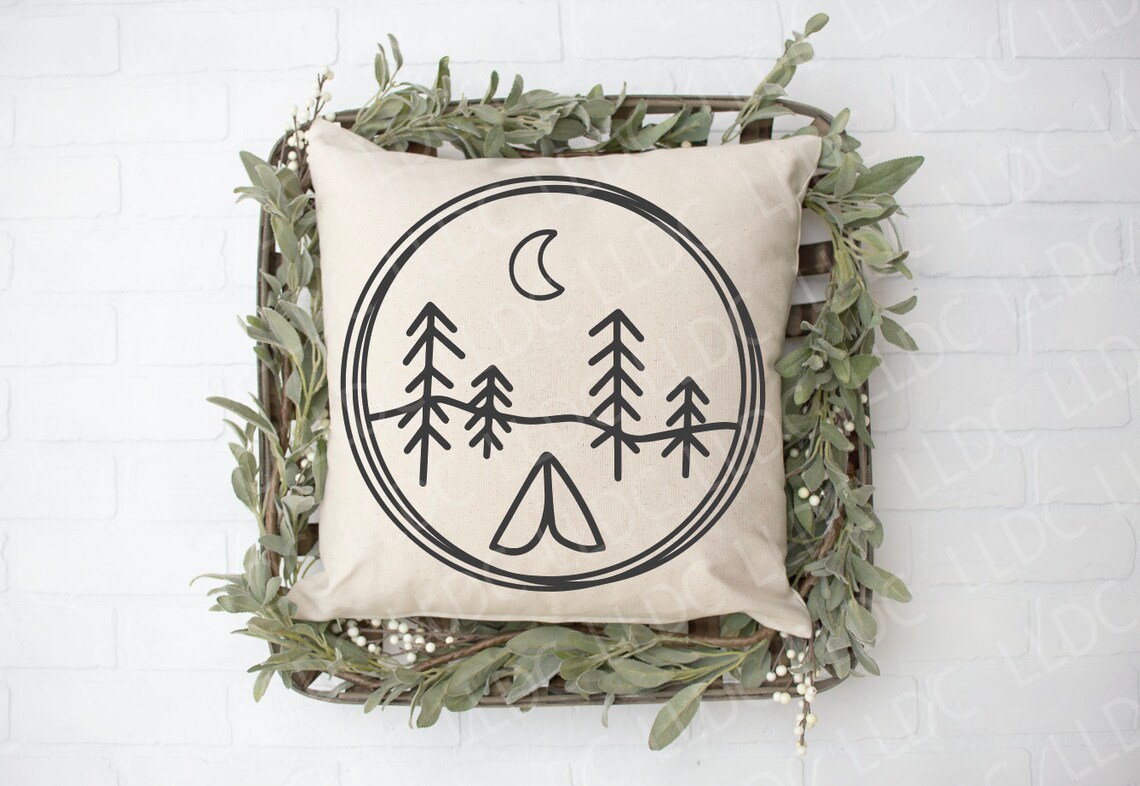 Camping SVG Hand Drawn Campsite Svg Tent Svg Camp Svg - Etsy