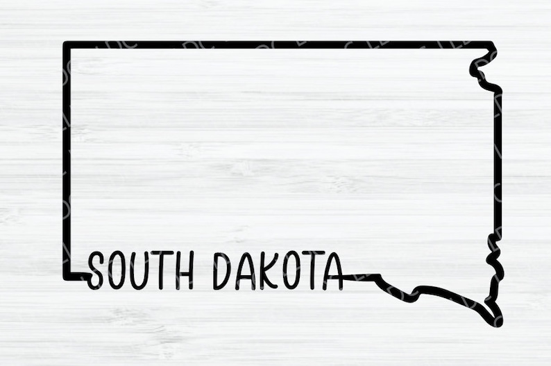South Dakota Outline SVG. South Dakota Svg. South Dakota - Etsy
