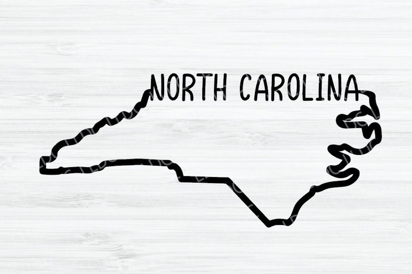 North Carolina Outline SVG. North Carolina Vector File. North Carolina ...