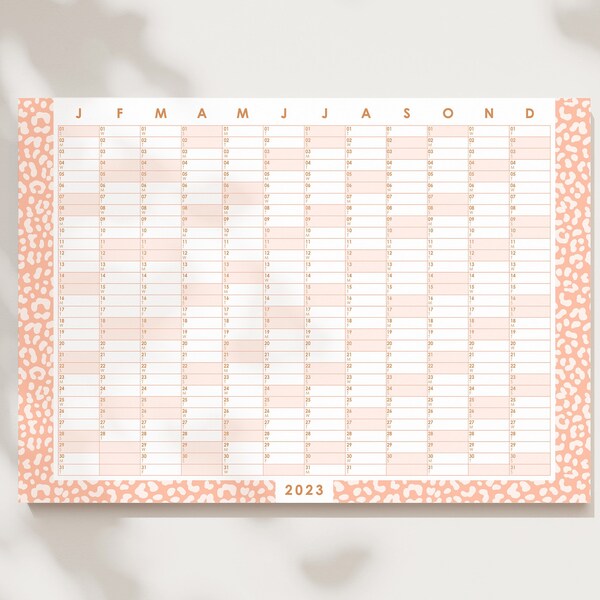 Leopard 2023 2024 Planner - Etsy