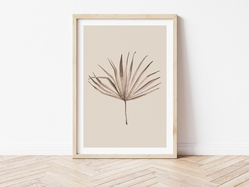 Botanical Art, Leaf Print, Boho Wall Prints, Decor, Minimalist ...