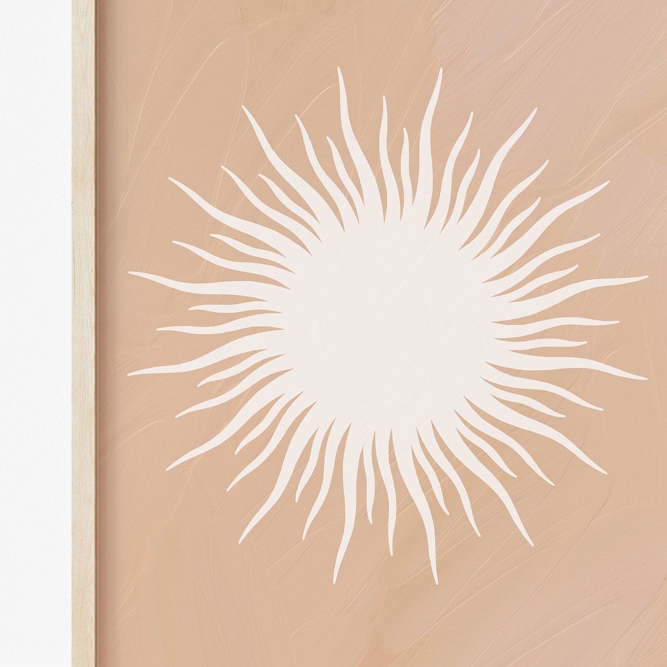 Large Retro Sun Print Retro Art Print Boho Decor Retro Sun - Etsy UK