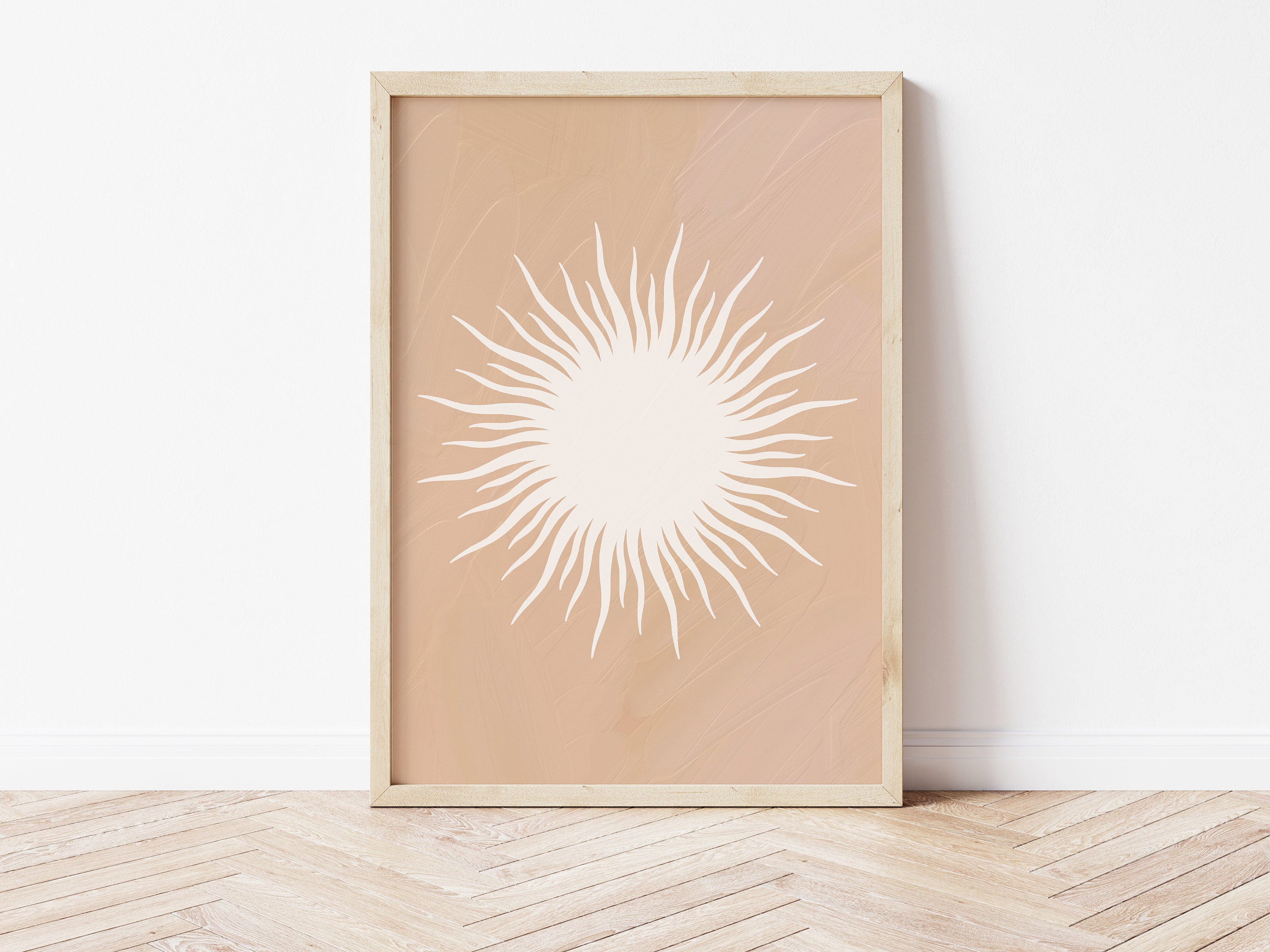 Large Retro Sun Print Retro Art Print Boho Decor Retro Sun - Etsy UK