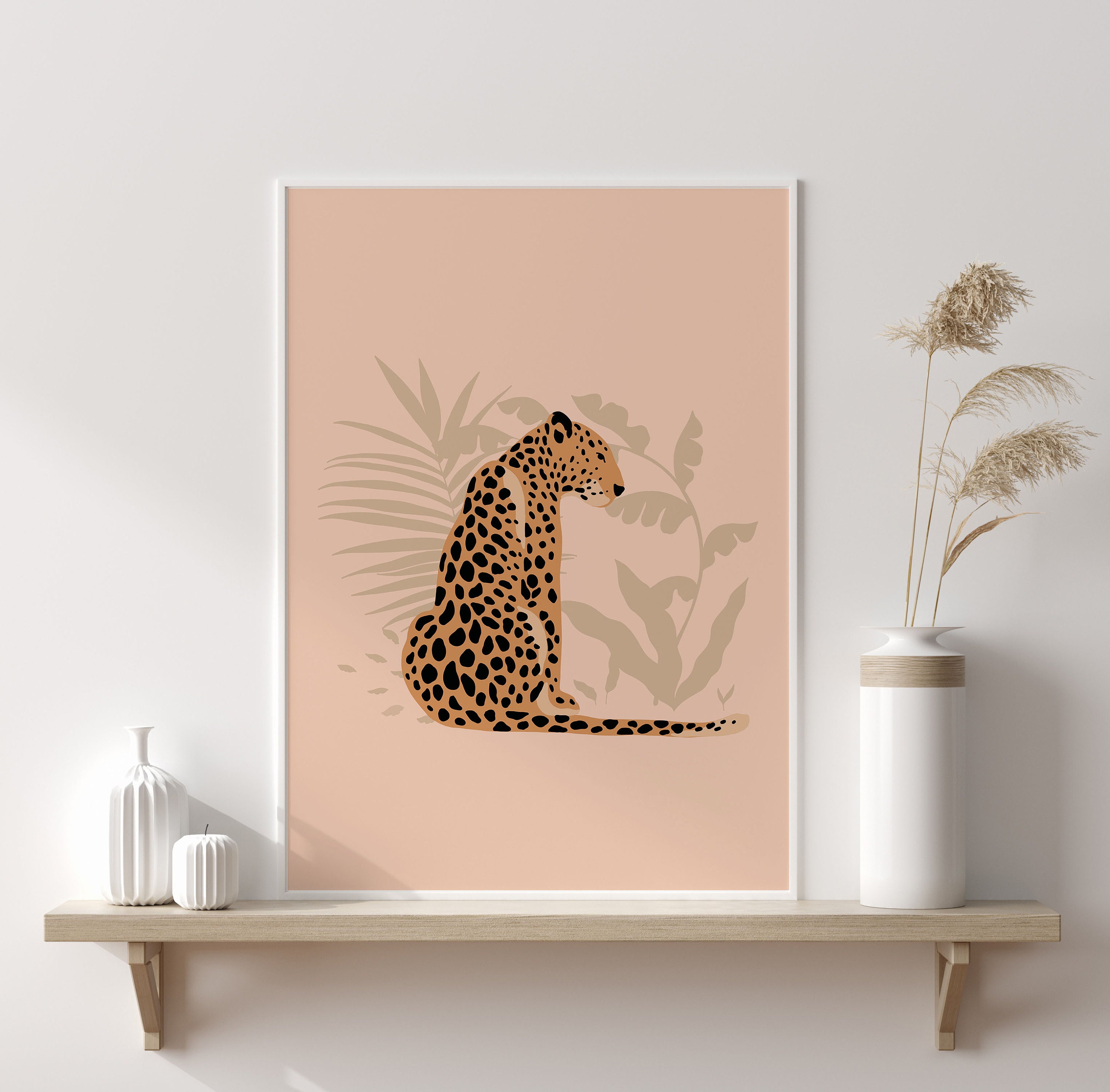 Art & Collectibles Digital Prints Black Panther Wall Art Leopard ...