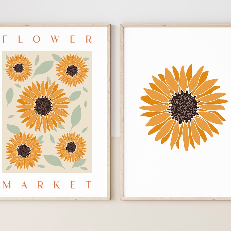 Sunflower Print - Etsy