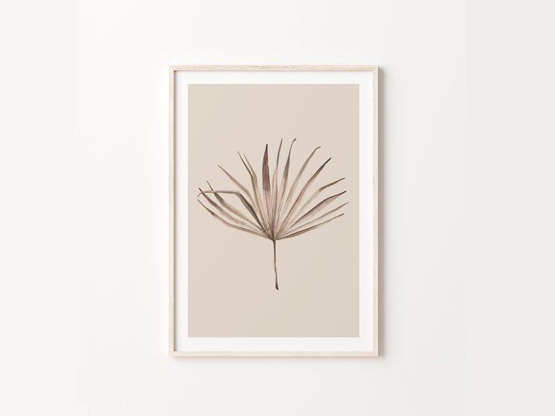 Botanical Art Leaf Print Boho Wall Prints Decor Minimalist - Etsy