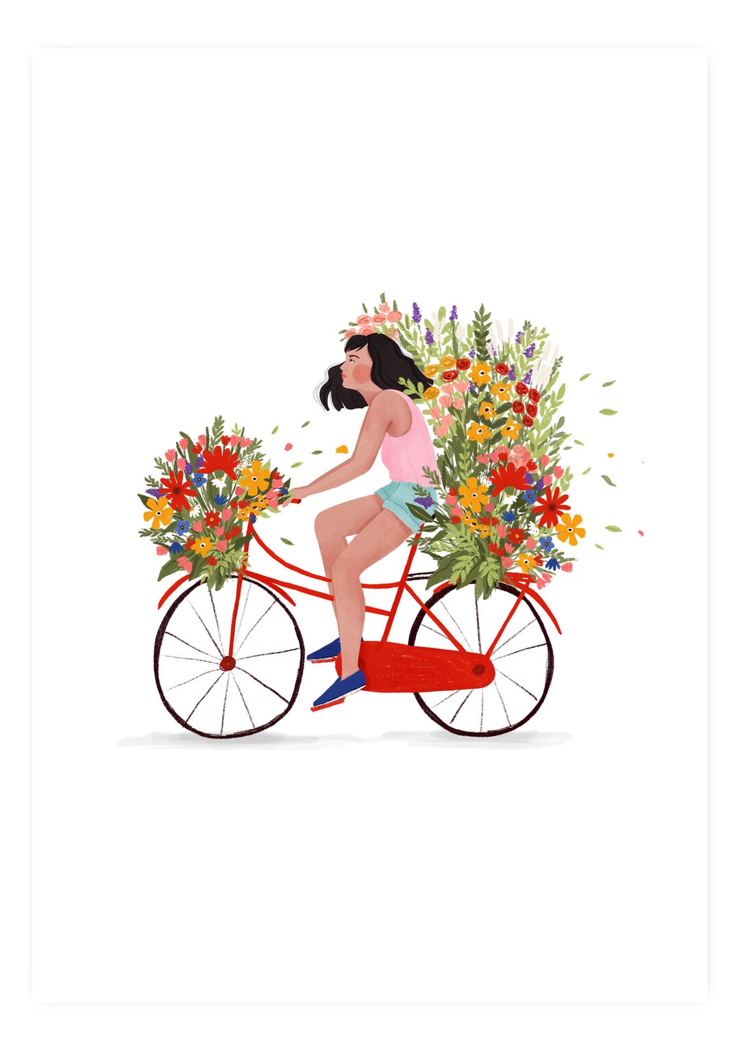 Looking for a Spring A5, A4 and A3 Art Print, Illustration, Flowers ...