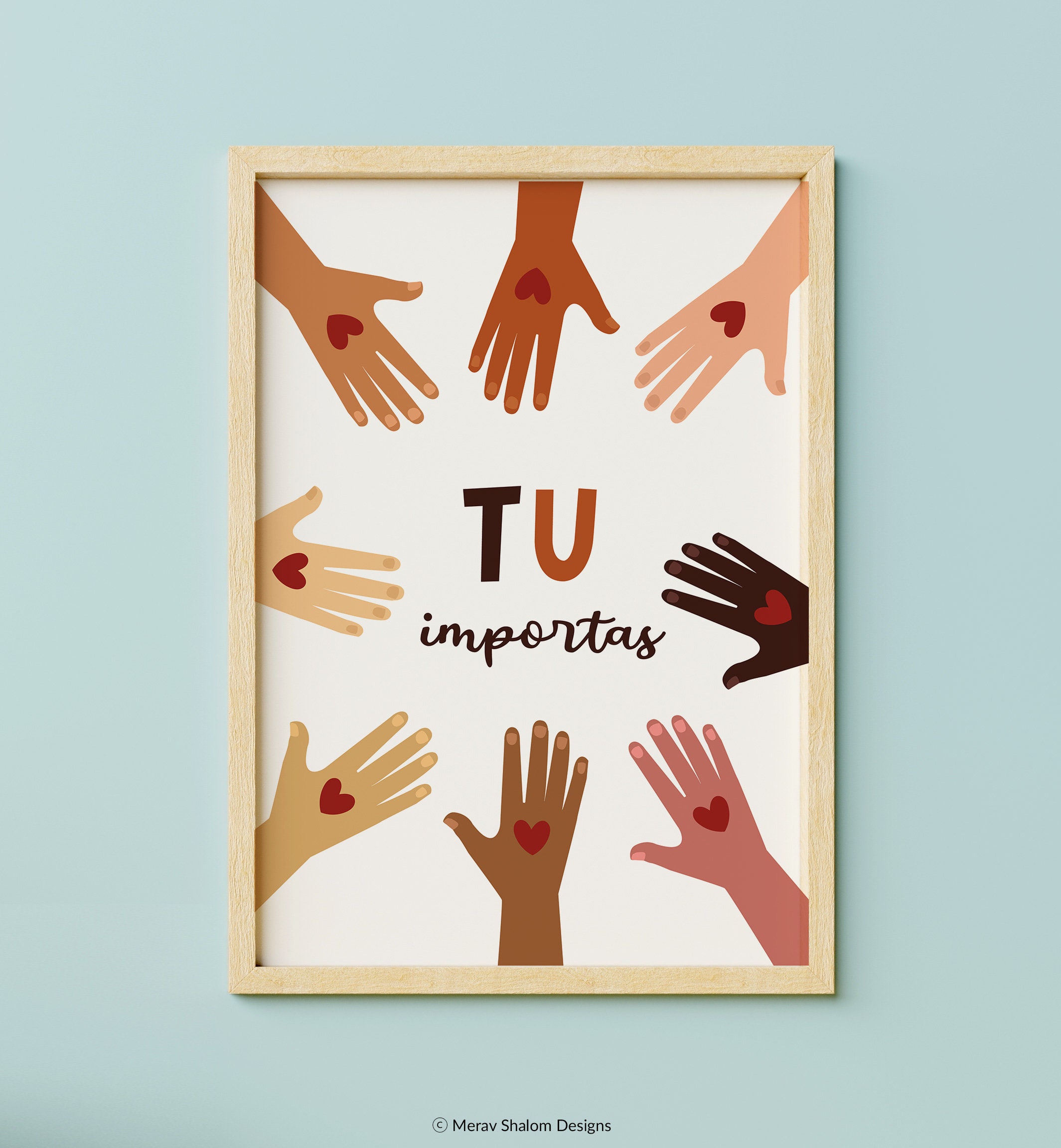 Spanish Classroom Posters Set, Diversity & Equality Art (instant ...