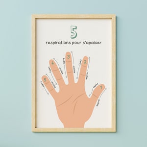 Calming Strategies French Print Set, Calming Corner Sign ,calm Down ...
