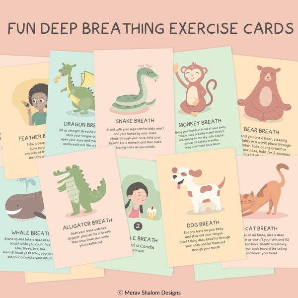 Breathing Exercises Posters - Etsy