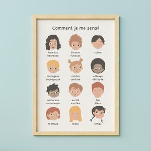 Calming Strategies French Print Set, Calming Corner Sign ,calm Down ...