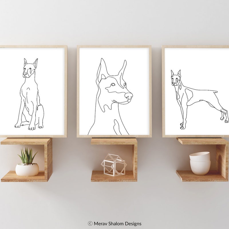 Doberman Art - Etsy