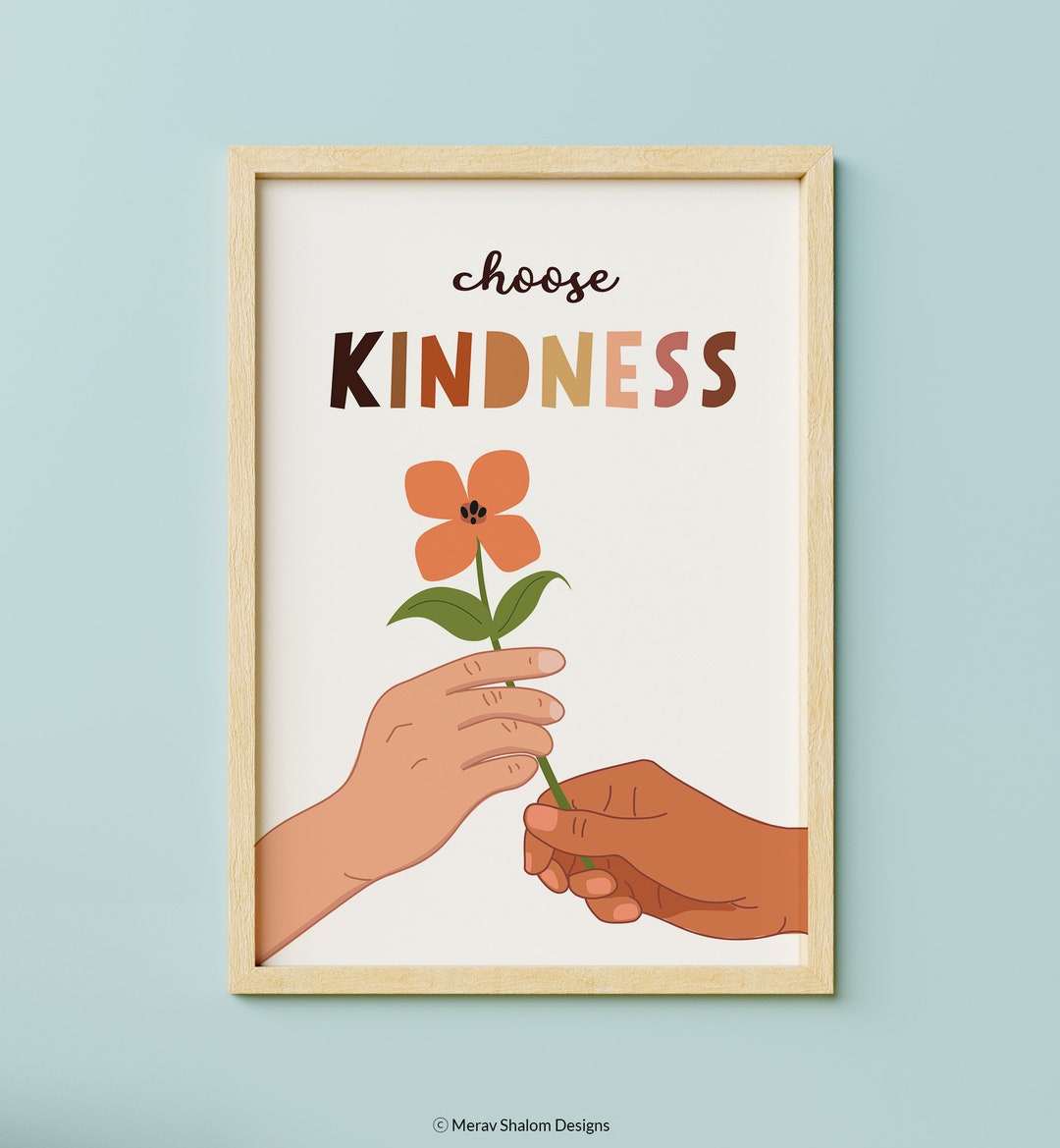 Kindness Matters Print Positive Classroom Art Education - Etsy