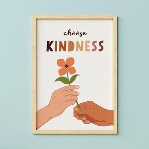 Kindness Matters Print Positive Classroom Art Education - Etsy