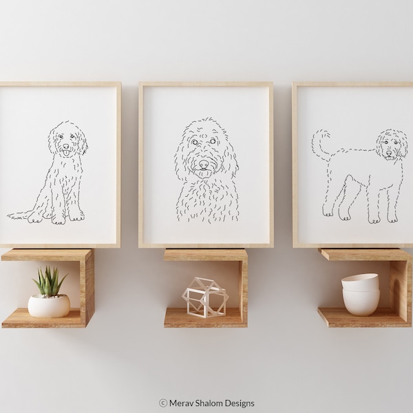 Goldendoodle Art - Etsy