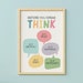 Think Before You Speak Poster, Rules Printable, Motivational Poster ...