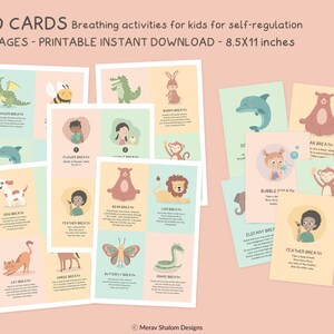 Mindfulness Breathing Exercises Activities for Kids, Anxiety, Coping ...