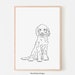 Goldendoodle Line Art Print INSTANT DOWNLOAD - Etsy