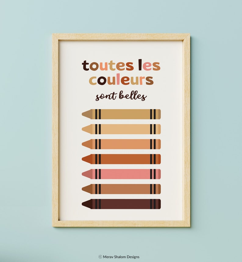French Diversity Posters, Human Equality Art, Kids Classroom Decor ...