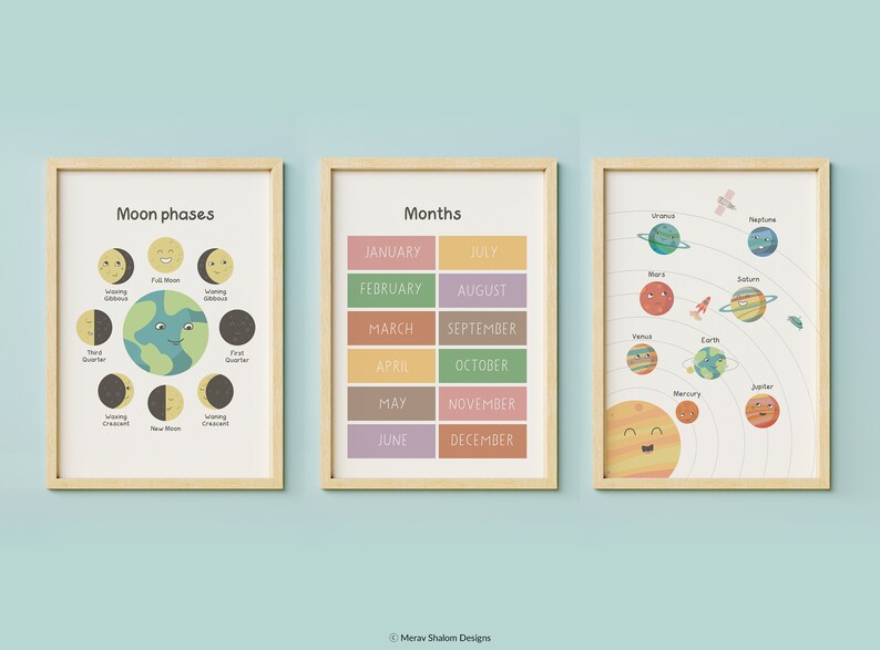 Inclusive Classroom Art Set of 21 Kids Wall Art Boho | Etsy