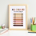 All Colours Are Beautiful, Positive Classroom Art, Education Print ...