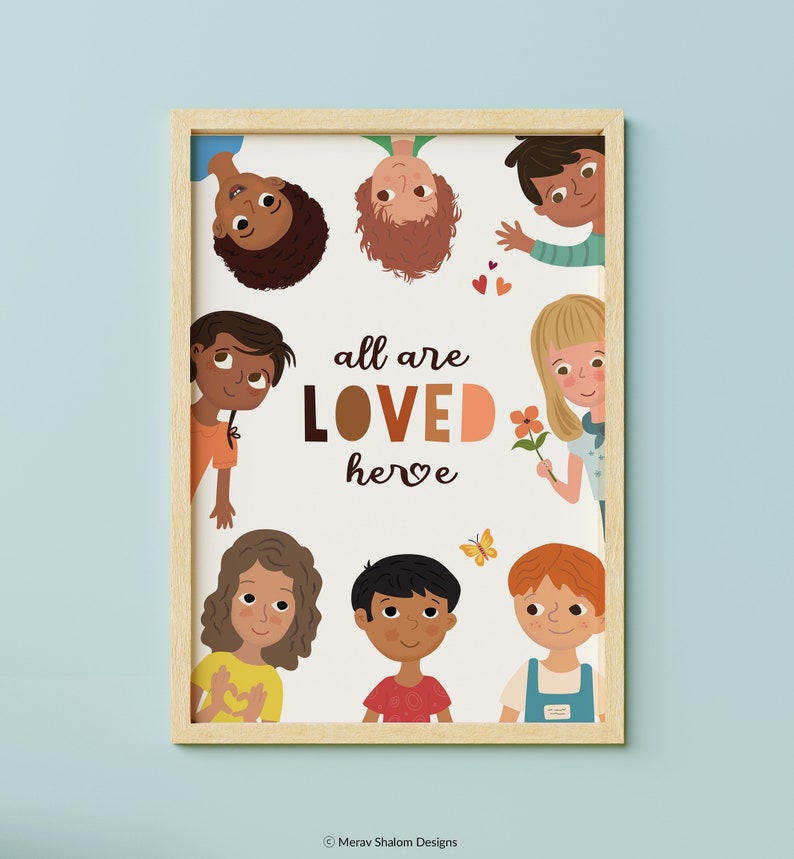 Inclusive Classroom Art Set of 6 Diversity Poster Human - Etsy