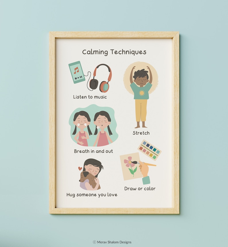 Calming Strategies Print Set Calming Corner Sign calm Down - Etsy