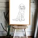 Goldendoodle Line Art Print INSTANT DOWNLOAD - Etsy