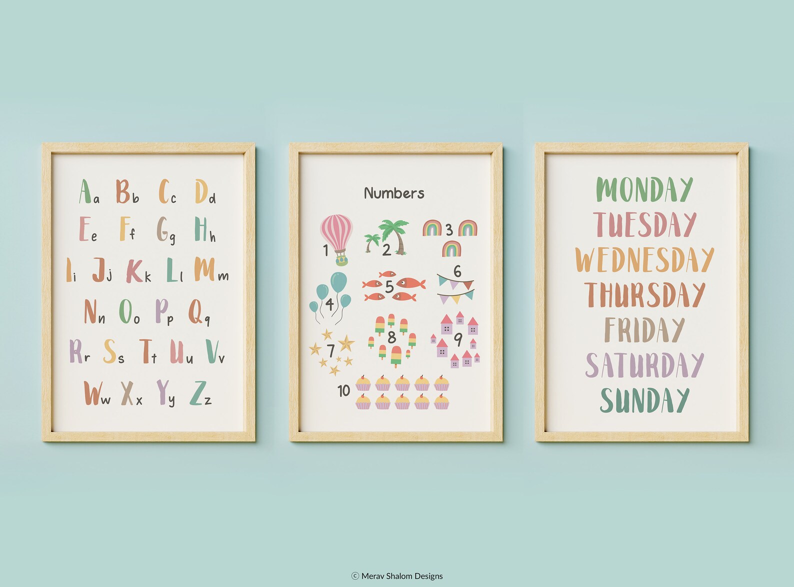 Inclusive Classroom Art Set of 21 Kids Wall Art Boho | Etsy