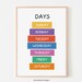 Rainbow Wall Art, Learning Prints, Educational Prints, Home School ...