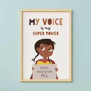 Super Power Print Set, Positive Classroom Art, Education Print ...