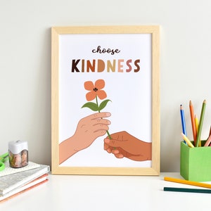 Kindness Matters Print Positive Classroom Art Education - Etsy