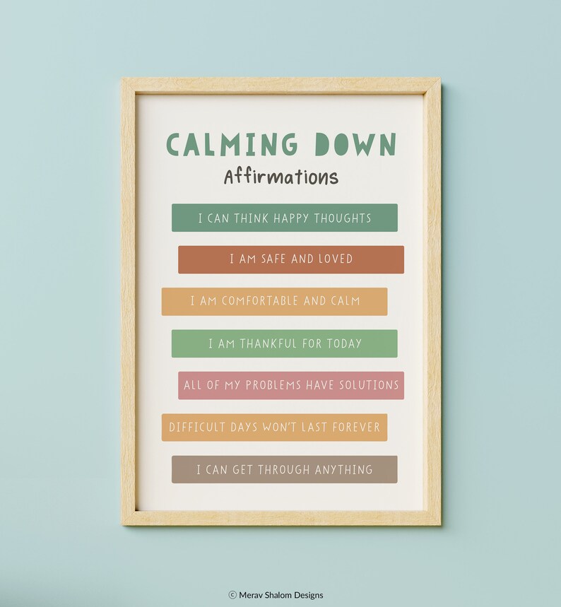 Calming Strategies Print Set Calming Corner Sign calm Down - Etsy